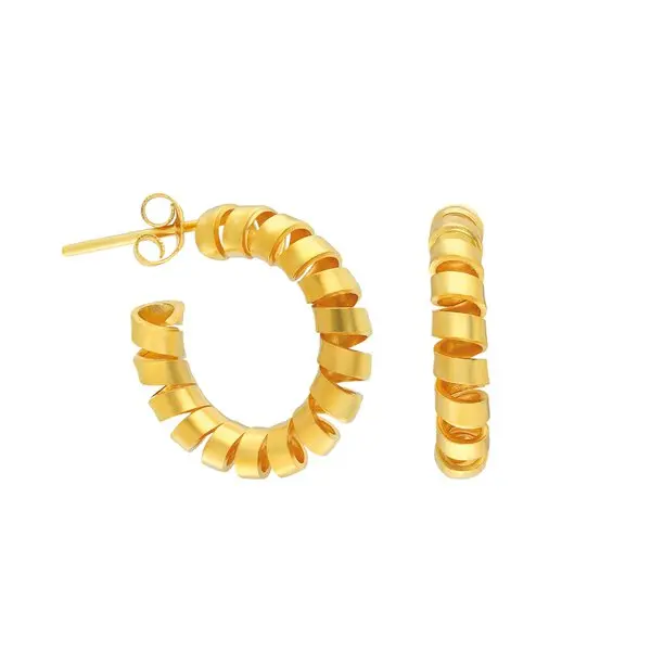 NOWART JEWELRY Twist Hoops - Gold
