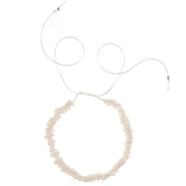 OSCARMORRIS Neutrals Lune Necklace - Yellow