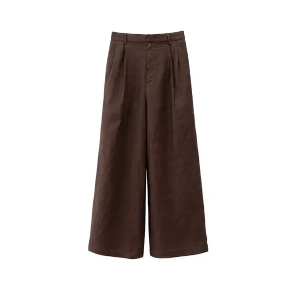 MUTE BY JL Linen Trousers - Brown