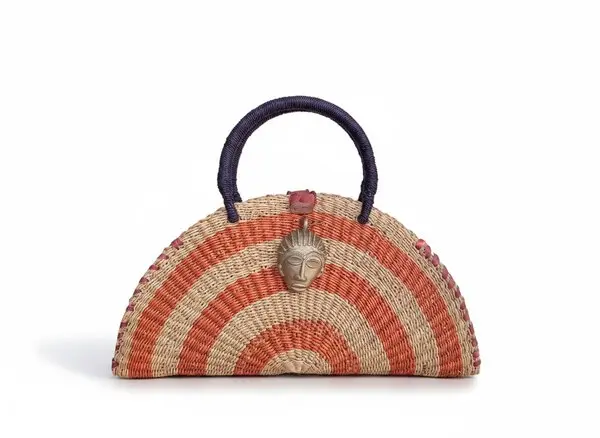 SOKONA Kusana – Marigold Handwoven Handbag - Orange