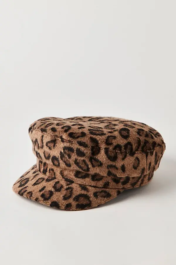 Free People 90's Leopard Cadet Hat At