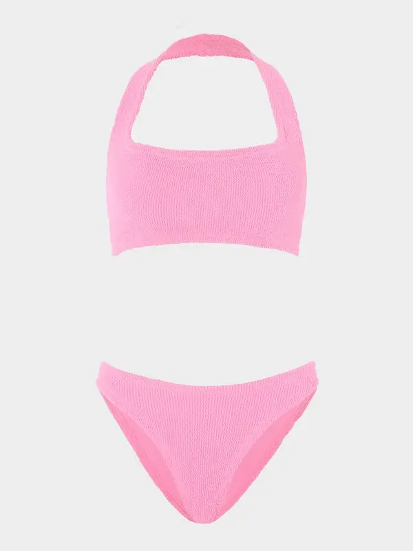 Hunza G Sandy Bikini | | Original Crinkle™ Swimwear - Bubblegum