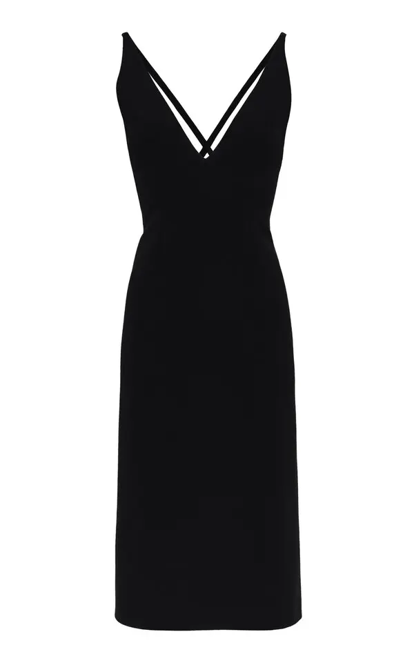 Magda Butrym Wool Midi Dress - Black