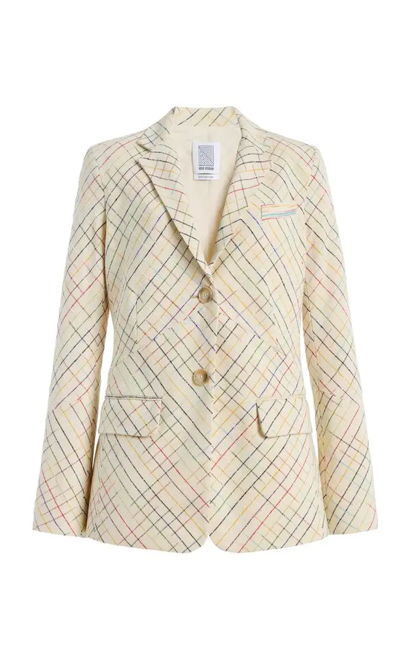 Rosie Assoulin 50/50 Silk Blazer - Multi