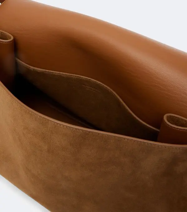 Nour Hammour Amal Suede Shoulder Bag