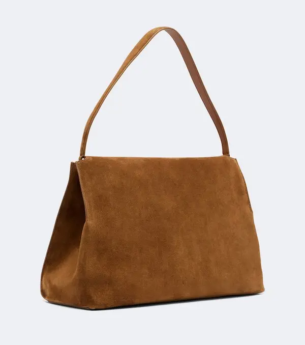 Nour Hammour Amal Suede Shoulder Bag
