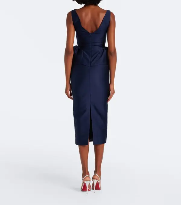 Roland Mouret Peplum Taffeta Cocktail Dress