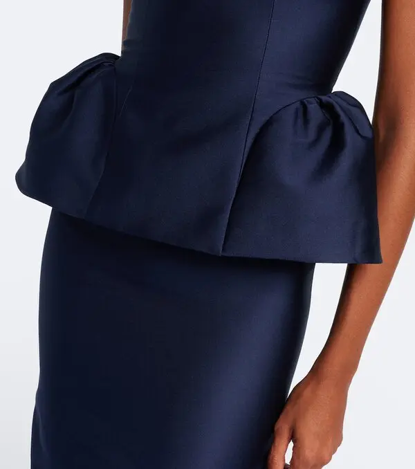 Roland Mouret Peplum Taffeta Cocktail Dress