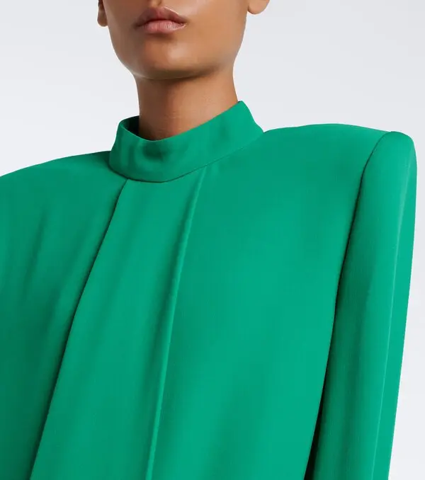 Valentino Garavani Cady Couture Crystal-embellished Silk Gown