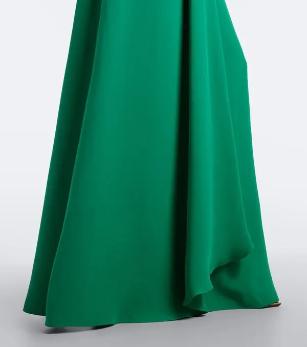 Valentino Garavani Cady Couture Crystal-embellished Silk Gown