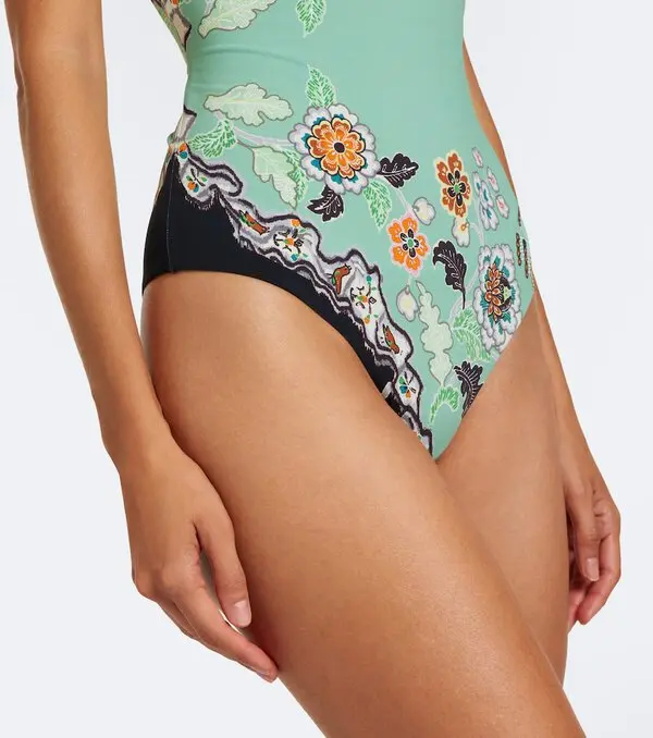 Roberto Cavalli Floral Halterneck Swimsuit