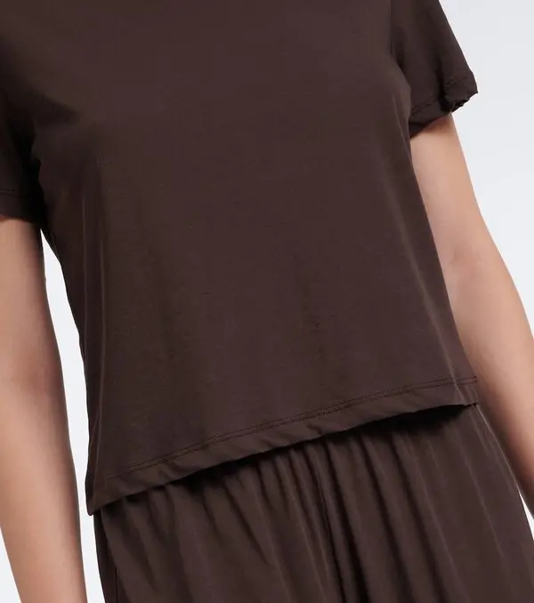 LESET Milo Cropped Cotton T-shirt