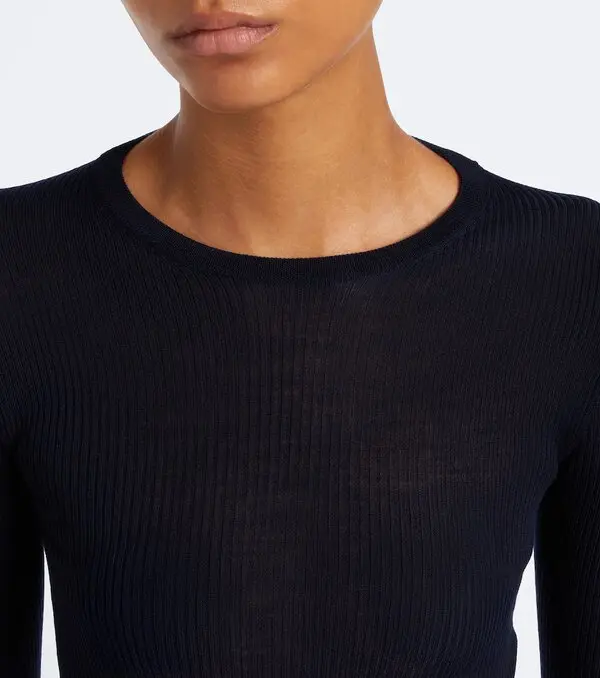 JIL SANDER Ribbed-knit Wool Sweater