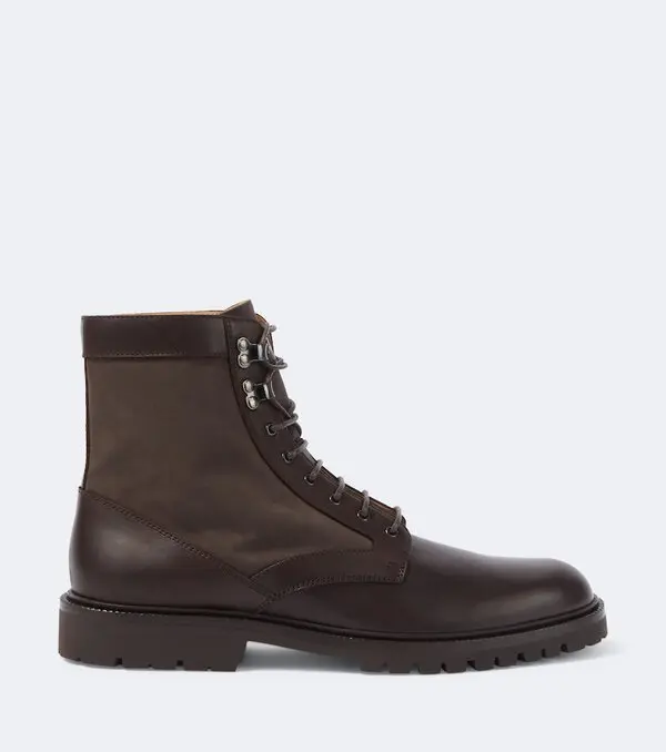 Brunello Cucinelli Leather Lace-up Boots