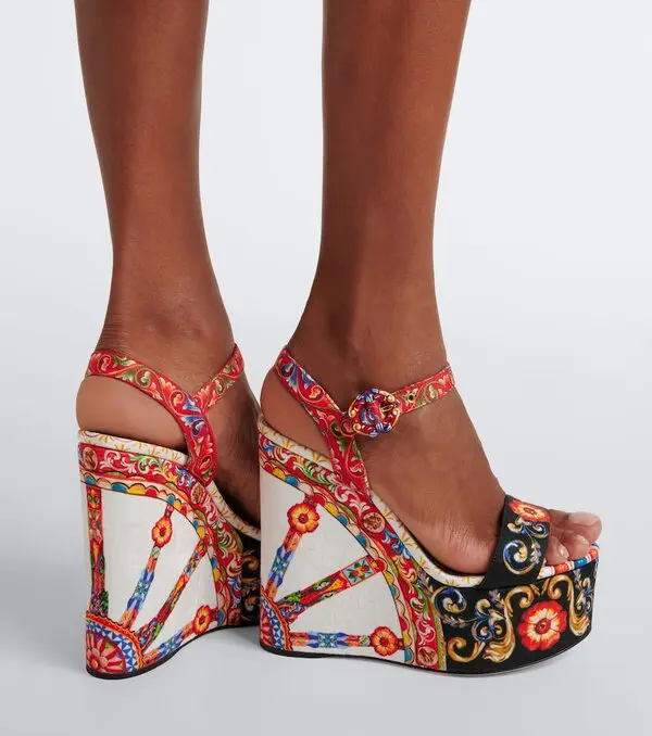 Dolce & Gabbana Carretto Platform Sandals