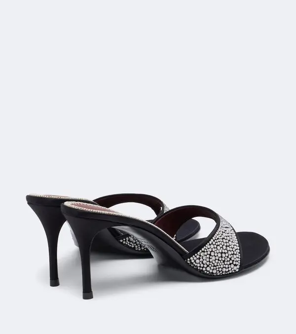 Magda Butrym Embellished Satin Thong Sandals