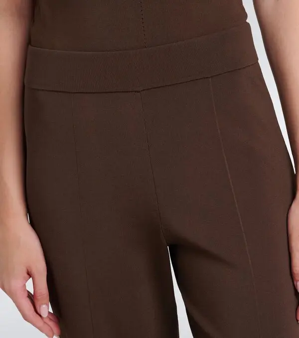 JOSEPH Zeta Knitted Cropped Straight Pants