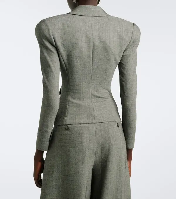 Magda Butrym Herringbone Wool-blend Jacket