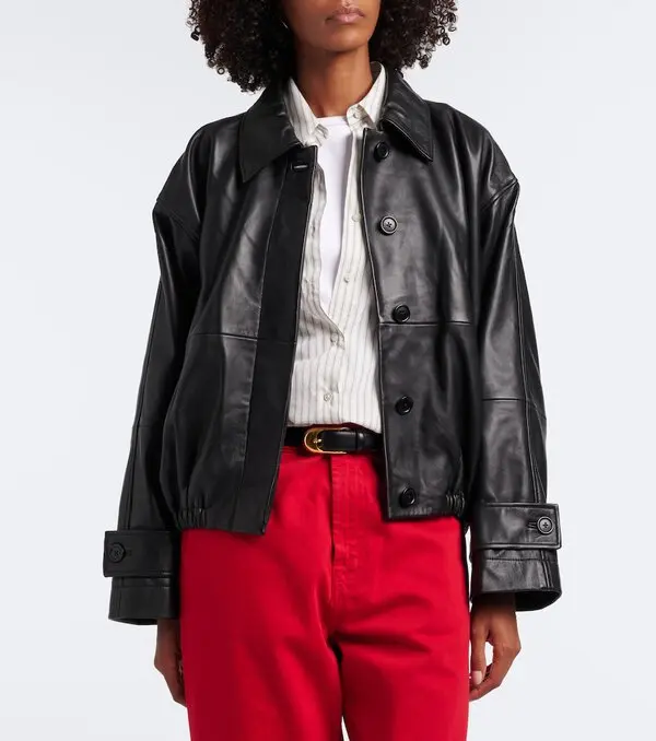 RÓHE Leather Blouson Jacket