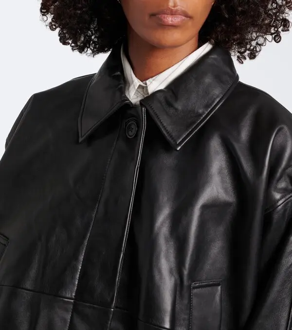 RÓHE Leather Blouson Jacket