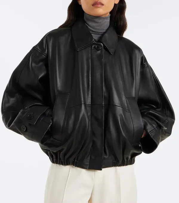 RÓHE Leather Blouson Jacket