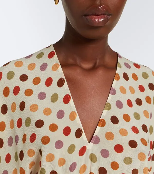 ERES Unexpected Polka-dot Silk Kaftan