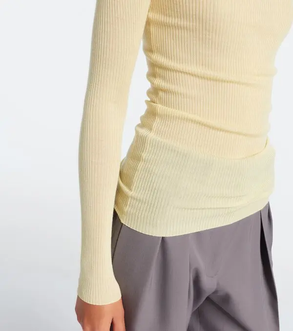 JIL SANDER Ribbed Wool Sweater