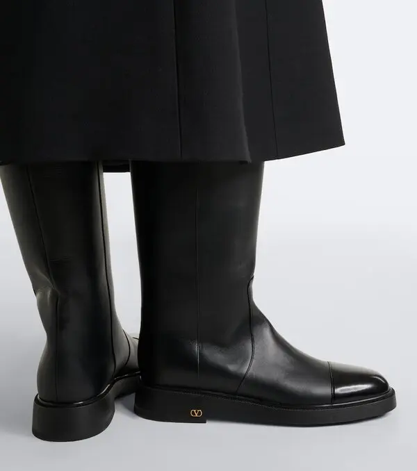 Valentino Garavani Leather Knee-high Boots
