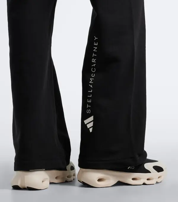 Adidas By Stella McCartney Logo Cotton Wide-leg Sweatpants