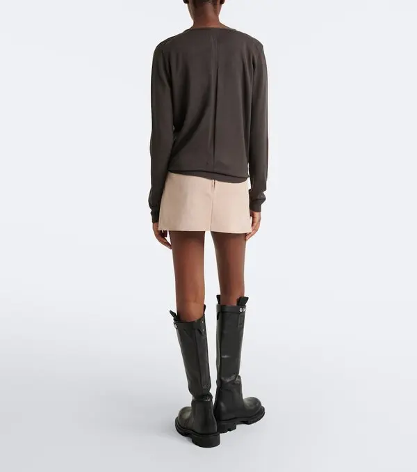 Rick Owens Suede Mini Skirt