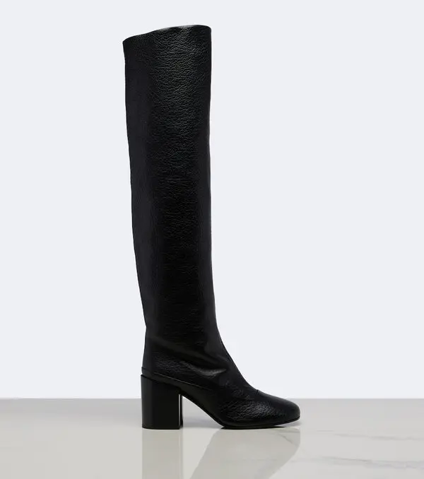Dries Van Noten Leather Knee-high Boots
