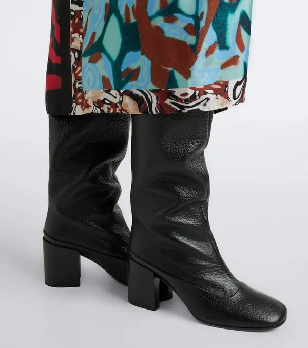 Dries Van Noten Leather Knee-high Boots