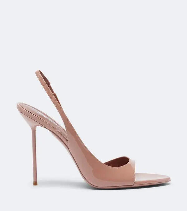 Paris Texas Lidia Patent Leather Slingback Sandals - Pink