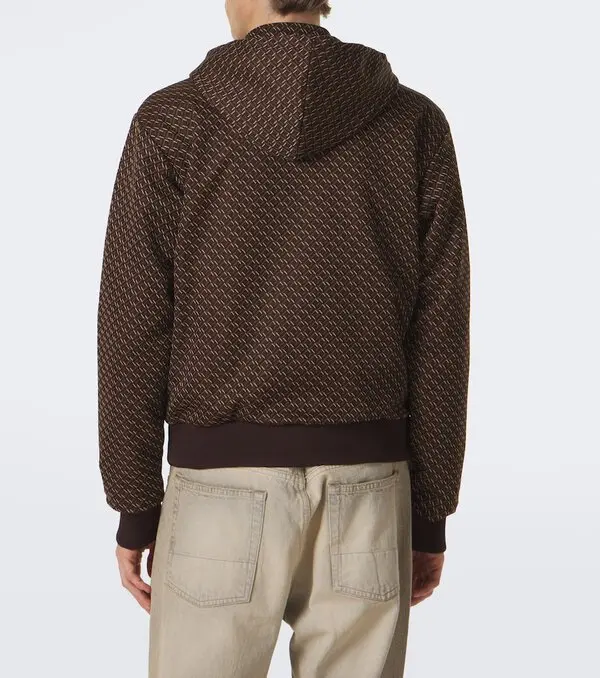 WALES BONNER Hooded Jacquard Track Jacket