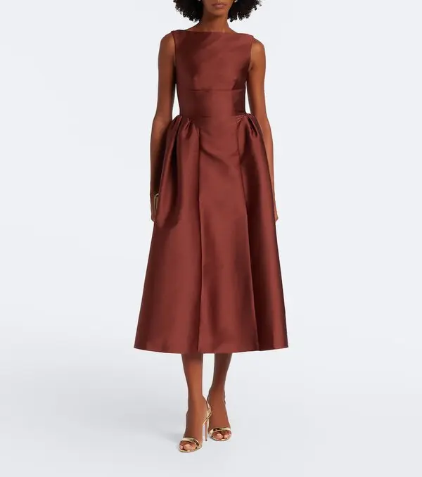 Roland Mouret Taffeta Midi Dress