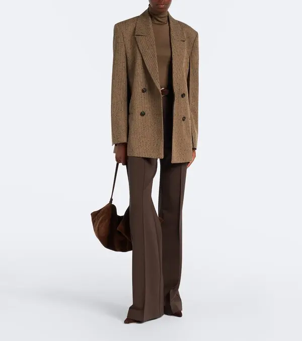 Ralph Lauren Silk-blend Turtleneck Top - Brown