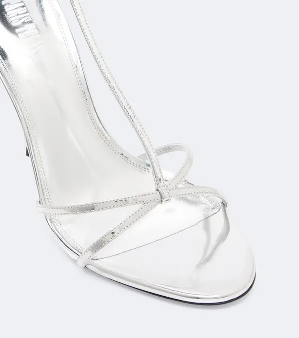 Paris Texas Lidia Metallic Patent Leather Sandals