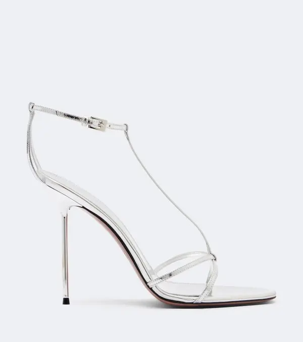 Paris Texas Lidia Metallic Patent Leather Sandals