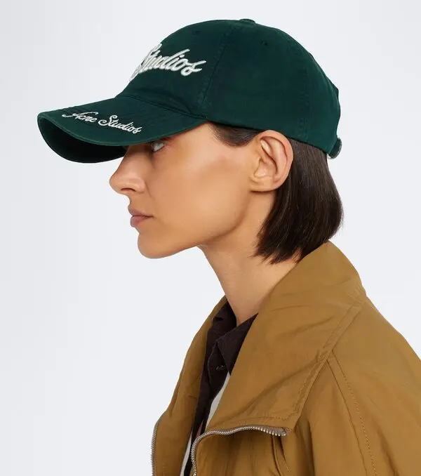 Acne Studios Logo Denim Baseball Cap