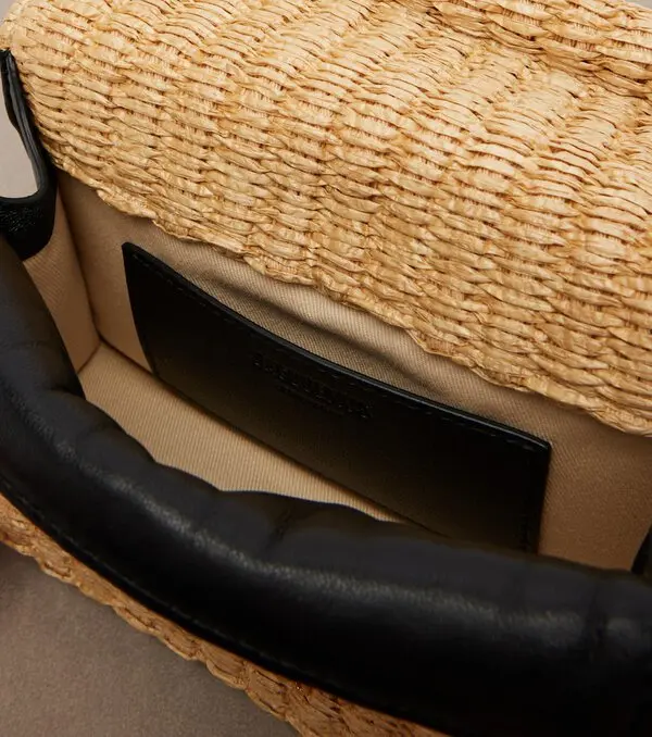 Jacquemus Rond Carre Small Raffia-effect Clutch