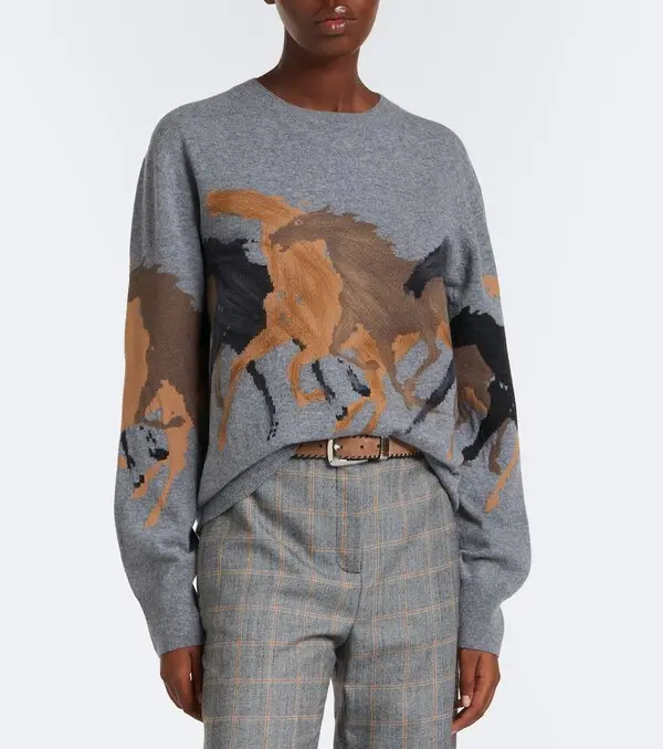 Stella McCartney Intarsia Virgin Wool Sweater
