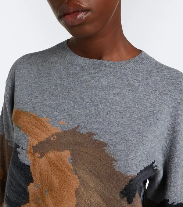 Stella McCartney Intarsia Virgin Wool Sweater