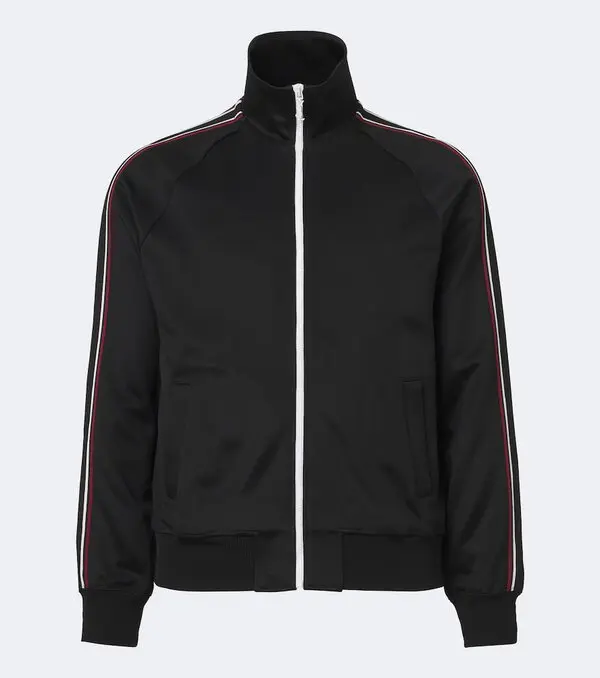 Saint Laurent Striped Track Jacket - Black