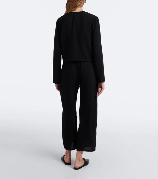 LESET Ari Cropped Straight Pants