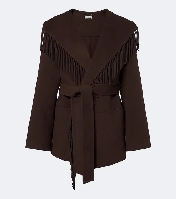 Simkhai Fringed Wool-blend Jacket - Brown