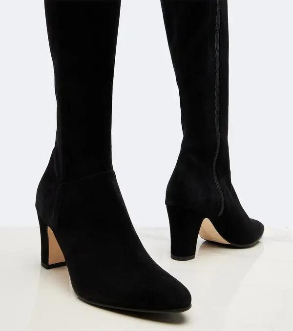 Manolo Blahnik Pitana Suede Knee-high Boots