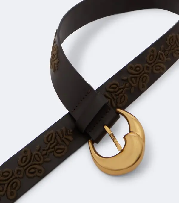 Etro Embroidered Leather Belt