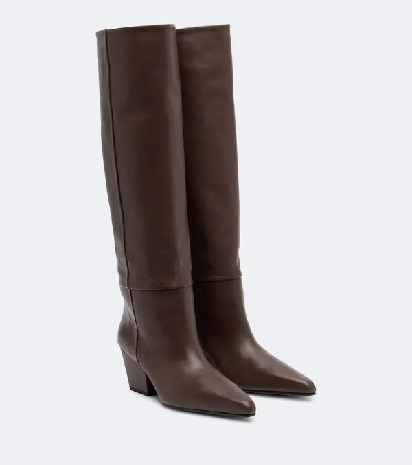 Paris Texas Jane Leather Knee-high Boots - Brown