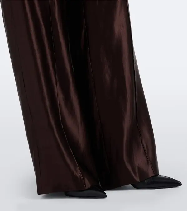 JOSEPH Linen And Silk Wide-leg Trousers