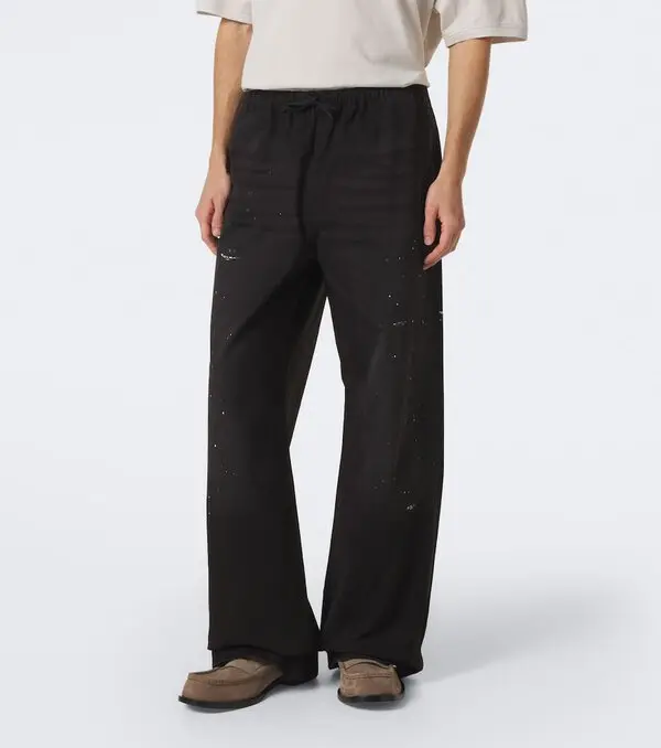 Acne Studios Cotton Twill Wide-leg Pants